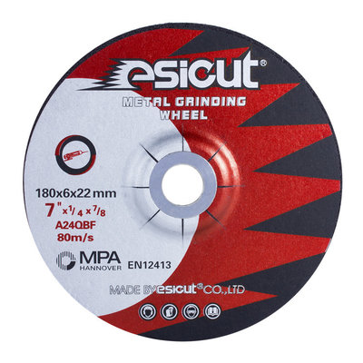 180X6X22mm Abrasive Polishing Wheel 7 Inch Grinding Disc For Stainless Steel